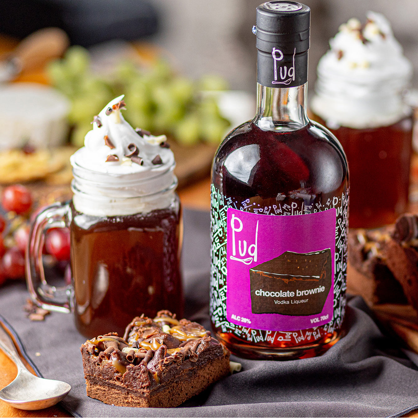 Pud Chocolate Brownie Vodka Liqueur 70cl – puddrinks