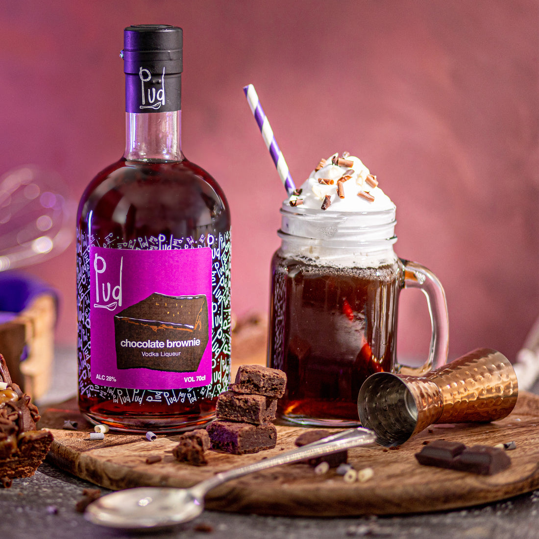 Pud Chocolate Brownie Vodka Liqueur 70cl – puddrinks